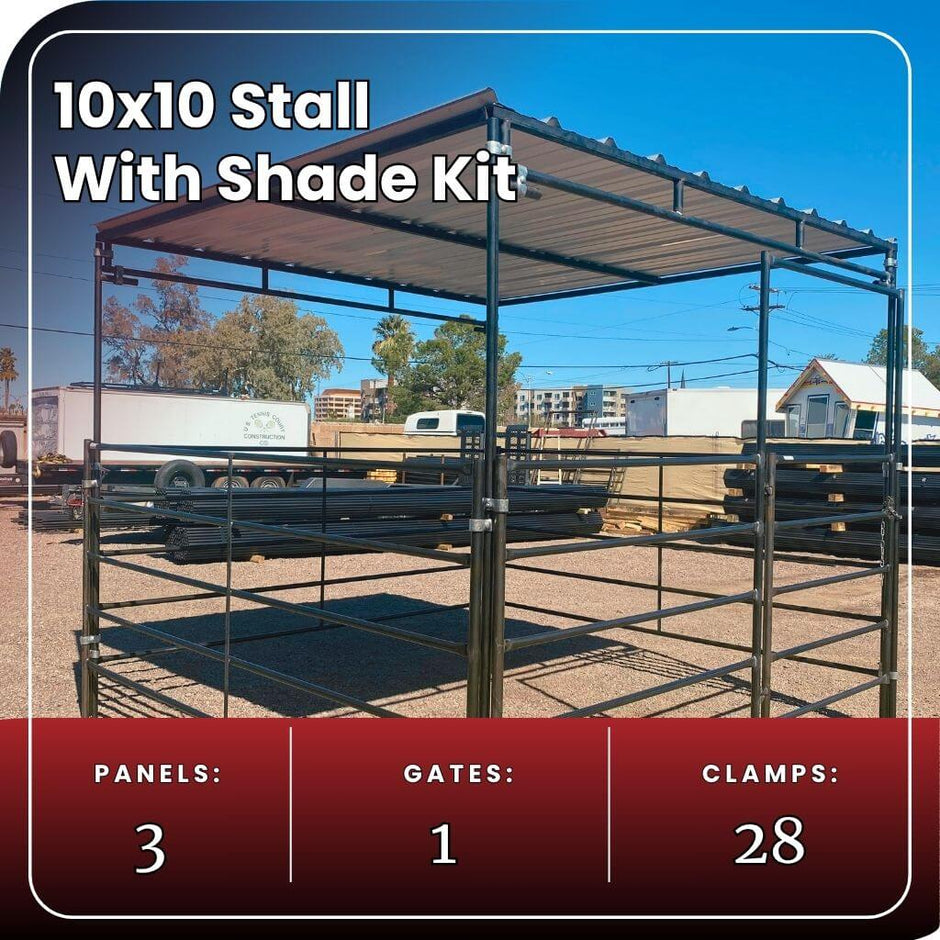 Horse Stall Kits | 14-Gauge Metal Horse Stalls – Seven Peaks Fence and Barn