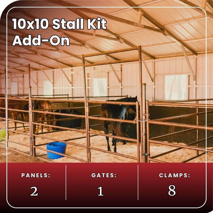 Horse Stall Kits | 14-Gauge Metal Horse Stalls – Seven Peaks Fence and Barn
