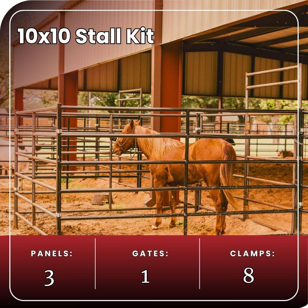 10x10 Stall Kit – Seven Peaks Fence and Barn