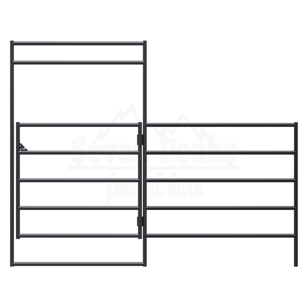 Combo Gate 10' - 5 Rail Heavy Duty – Seven Peaks Fence and Barn