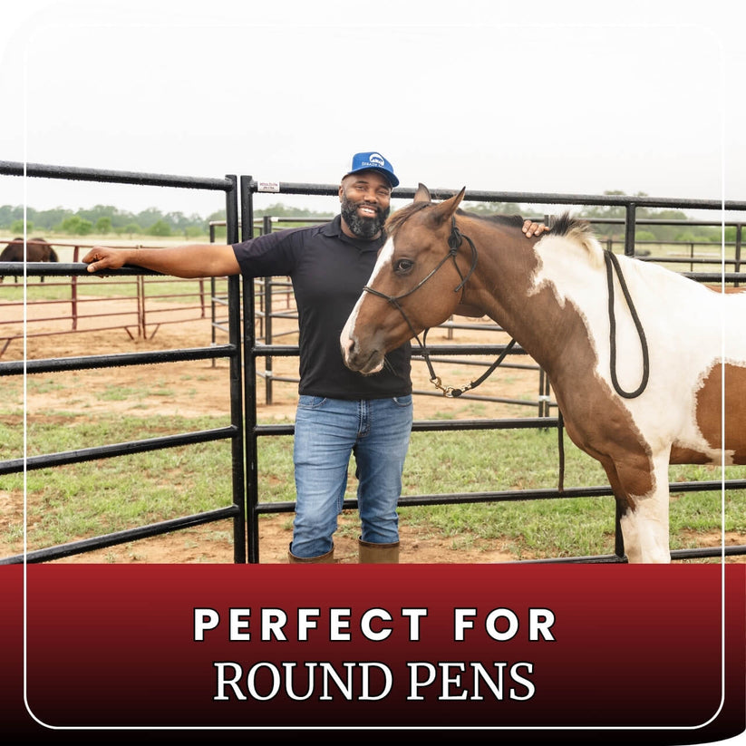 5 Rail Heavy-Duty Horse Panels - 14 Gauge Steel Corral Panels – Seven ...