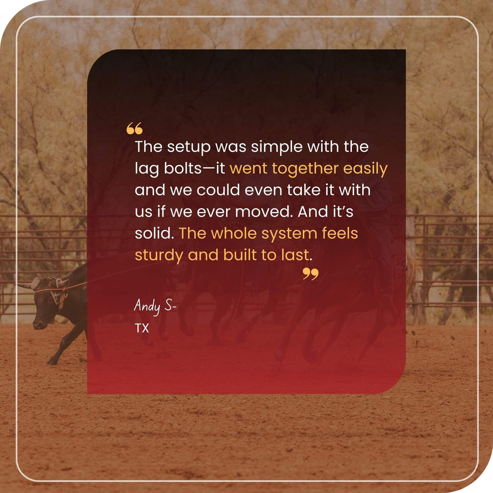 140x220 Roping Arena – Continuous Fence Kit With Posts and Gates ...